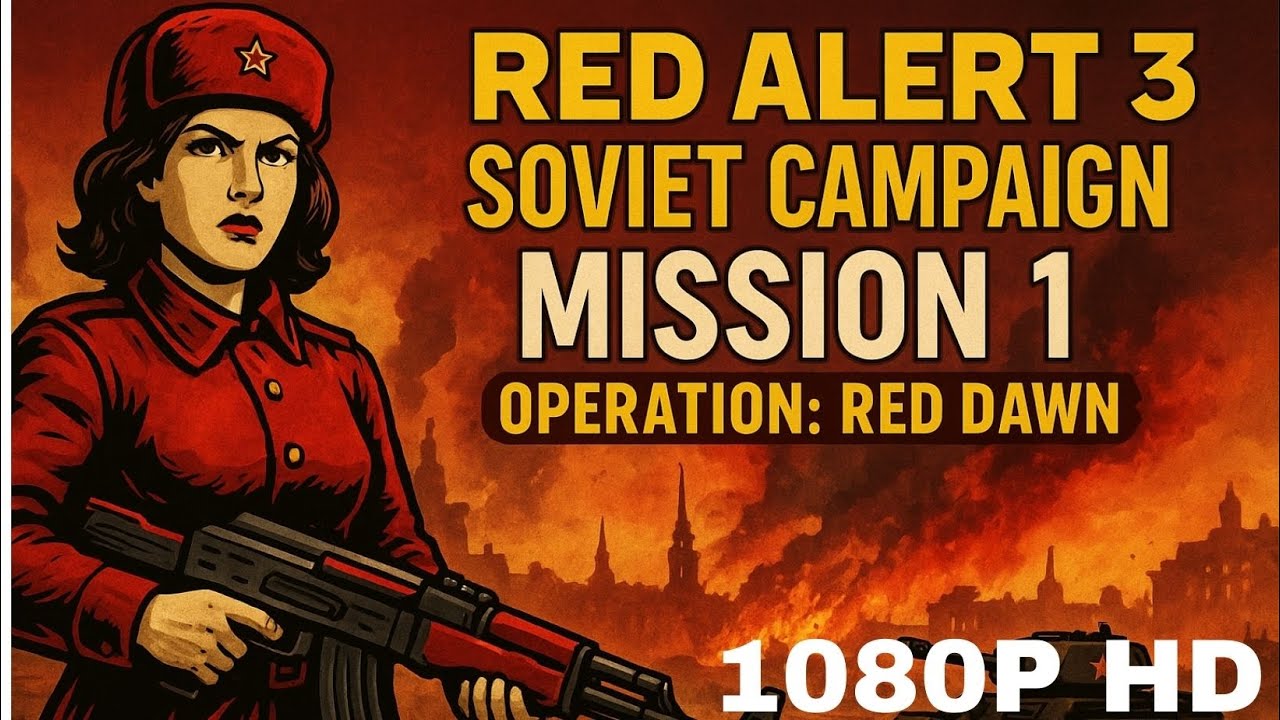 Red Alert 3 Soviet Campaign Mission 1 | Operation: Red Dawn (Defending ...