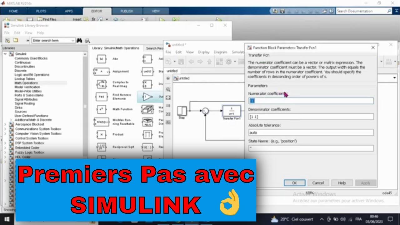 simulink pour les débutants | créer un schéma bloc avec simulink (guide détaillé) - YouTube