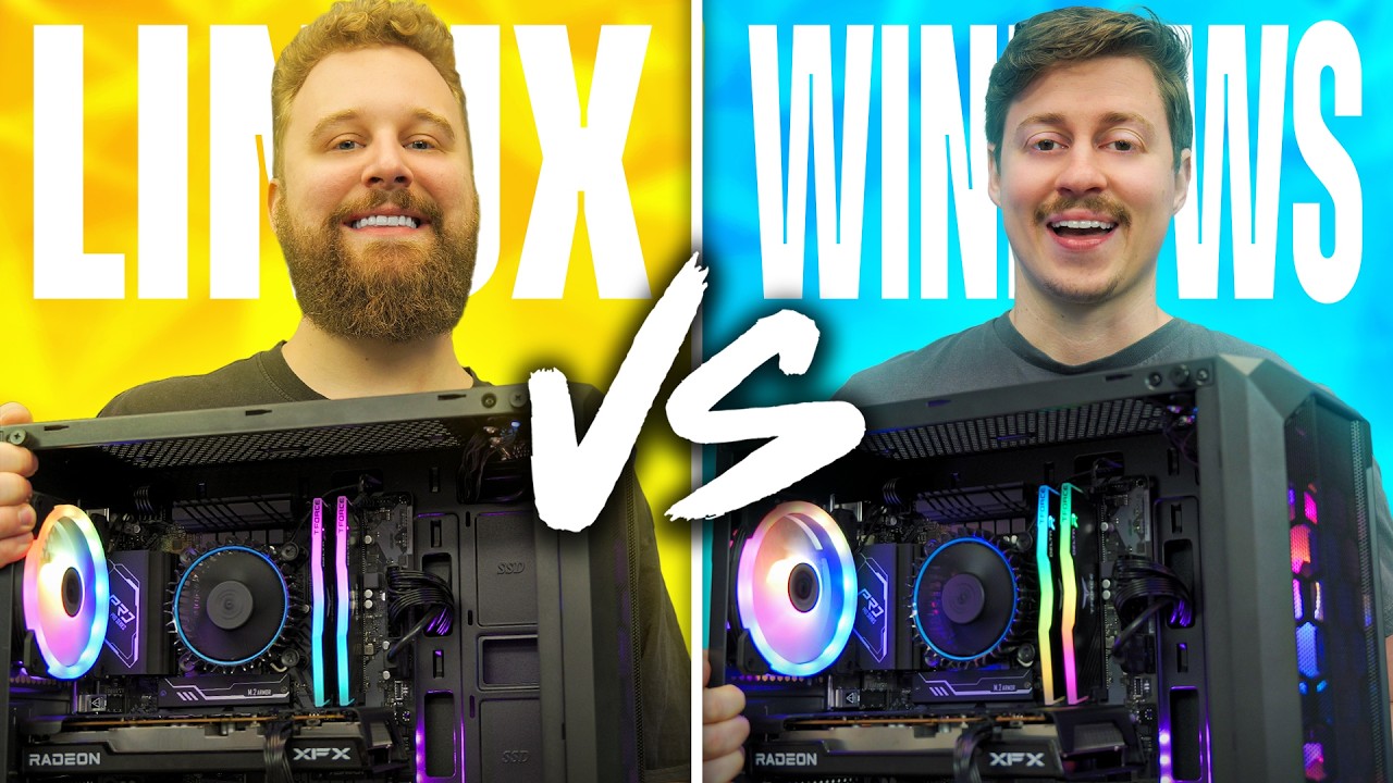 Windows vs Linux Gaming PC Build Challenge! - YouTube