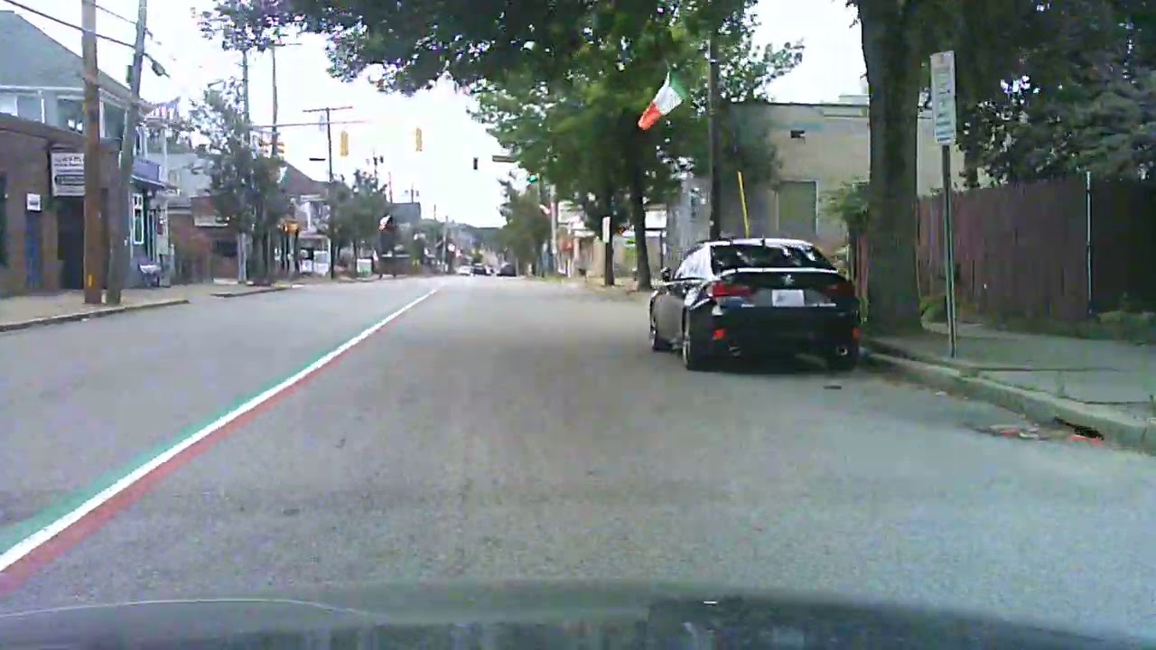 Driving in Cranston, Rhode Island - Cranston Street and Randall Street ...