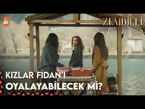 Kızlar piknikte - Zembilli