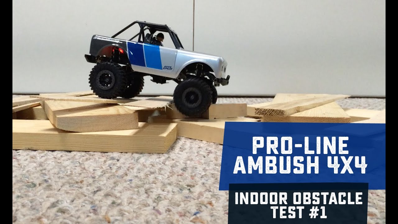 Pro-Line Ambush 4x4: Indoor Obstacle Course - YouTube