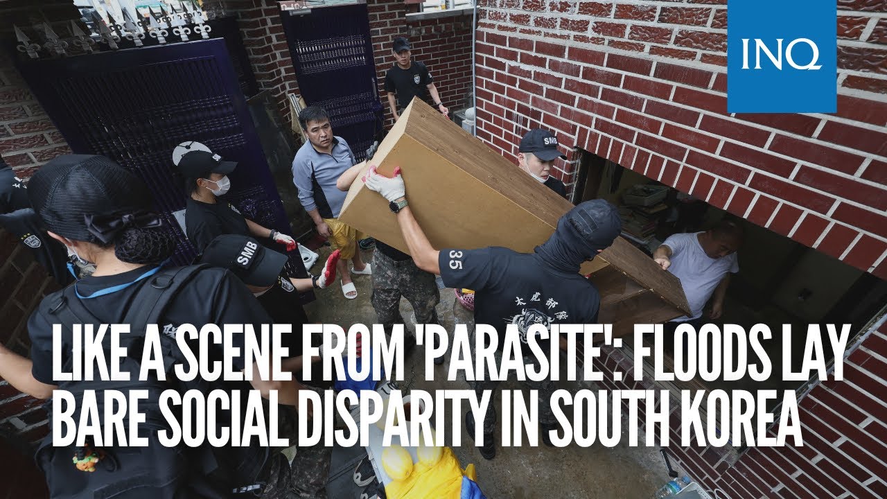 Like a scene from 'Parasite': Floods lay bare social disparity in South ...