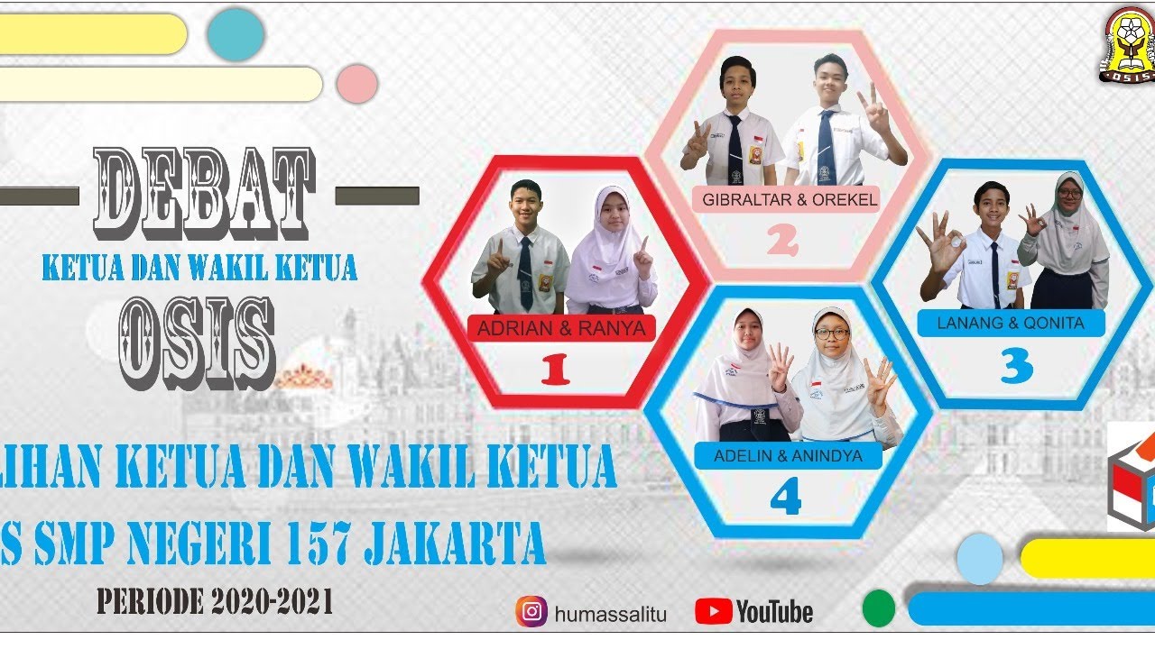 DEBAT CALON KETUA OSIS DAN WAKIL KETUA OSIS SMP NEGERI 157 JAKARTA ...