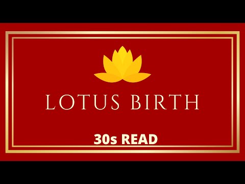 Lotus Birth #science #explore #info #30sREAD #placenta #birth