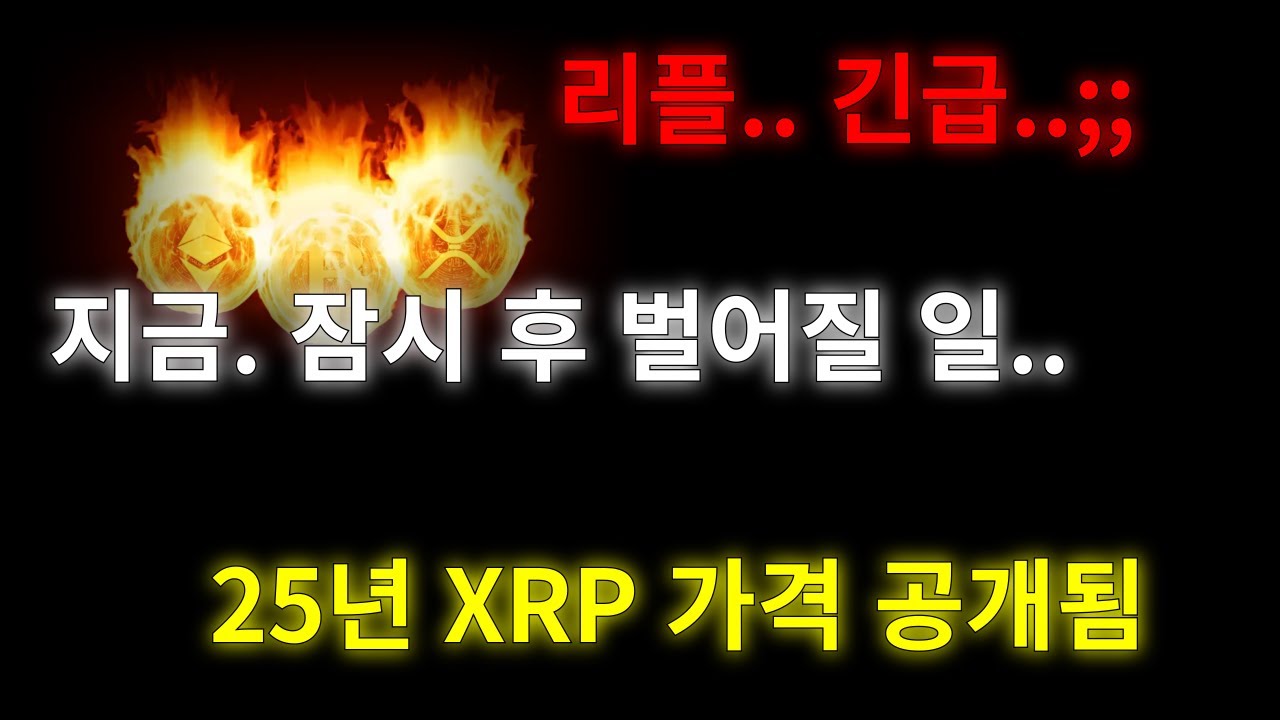 리플 Xrp 잠시 후 기대하세요 리플코인 리플전망 리플호재 리플분석 리플대응전략 리플목표가 Youtube