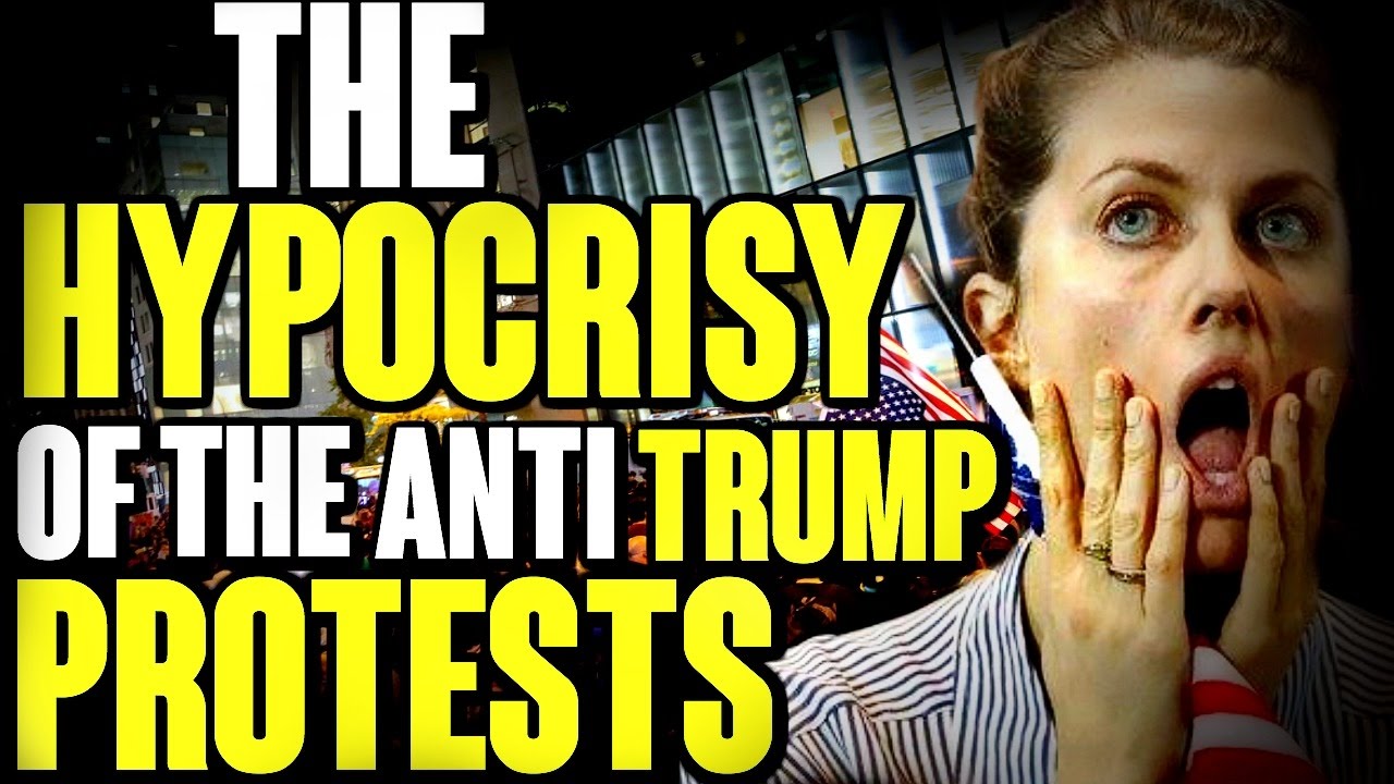 The Hypocrisy of the anti Trump protests | The Millennial Revolt - YouTube