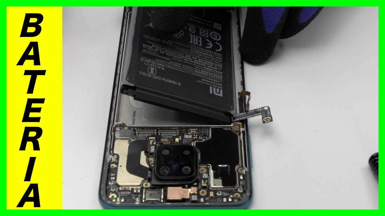 Cambiar Bateria Redmi Note 9 Pro - YouTube