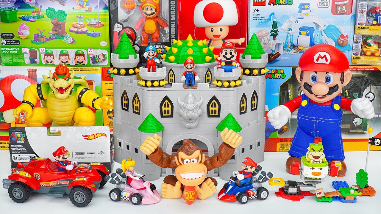 Super Mario Bros Unboxing Toys Review ASMR 🏰 Super Mario Bros Nintendo ...