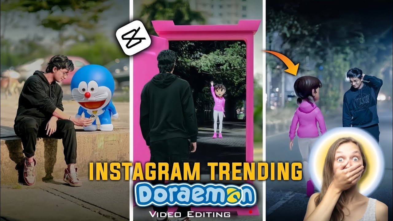Instagram Trending Doraemon Video Editing // Like - Aashu Video Editing Capcut Tutorial - YouTube