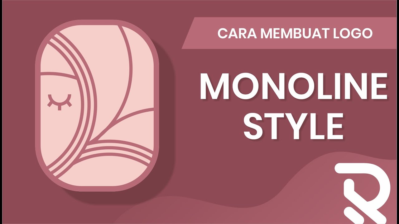 Cara Membuat Logo Monoline Style - YouTube