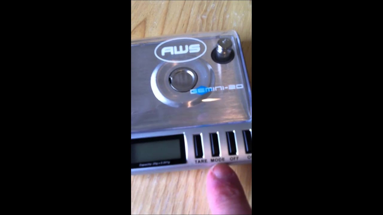 Gemini 20 Portable microgram scale from American Weight Scales - YouTube