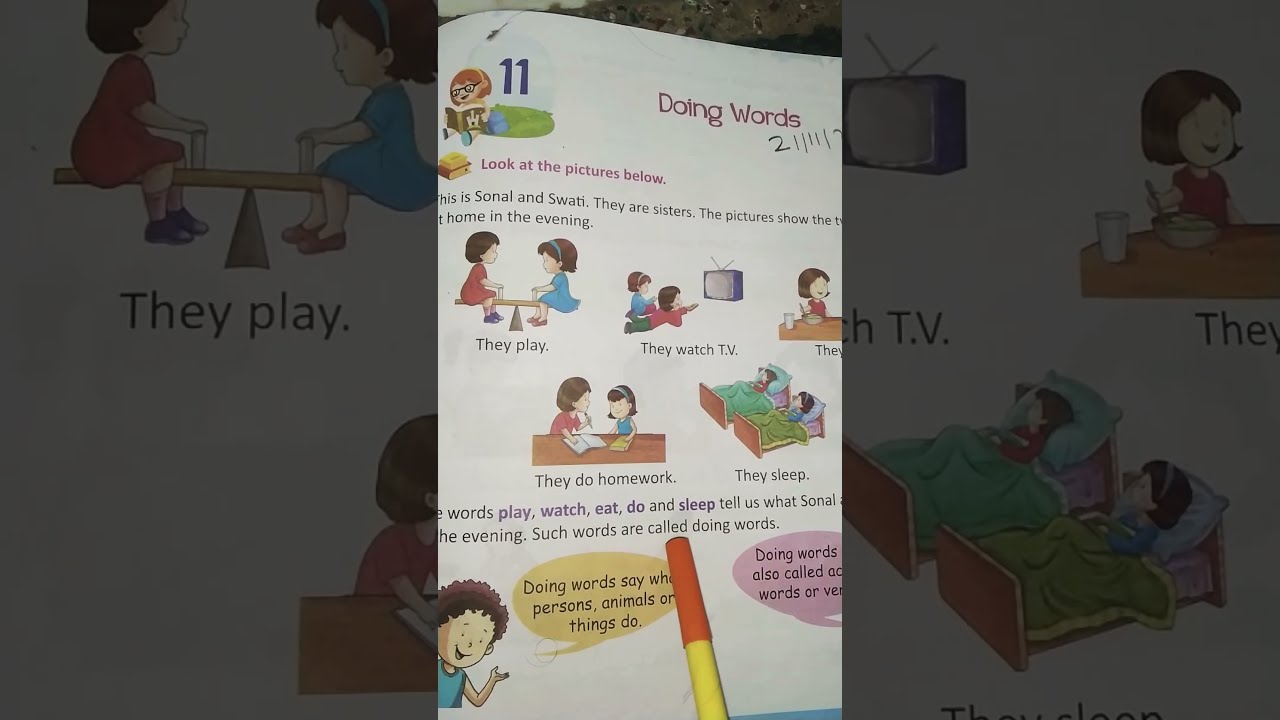 doing words|verbs|action words for class 1# describe doing words in ...