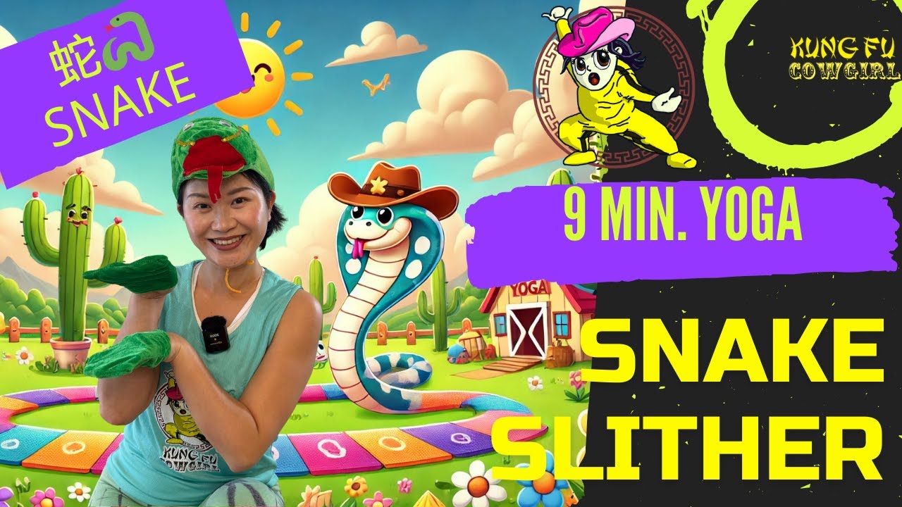 9 Min Slithering Snake Yoga Adventure Workout | Bilingual Kids Yoga 32 ...
