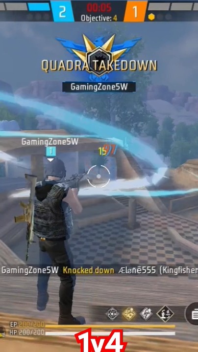 Taking On 4 Players Alone In Free Fire- Can I Survive 1v4? #freefire # ...