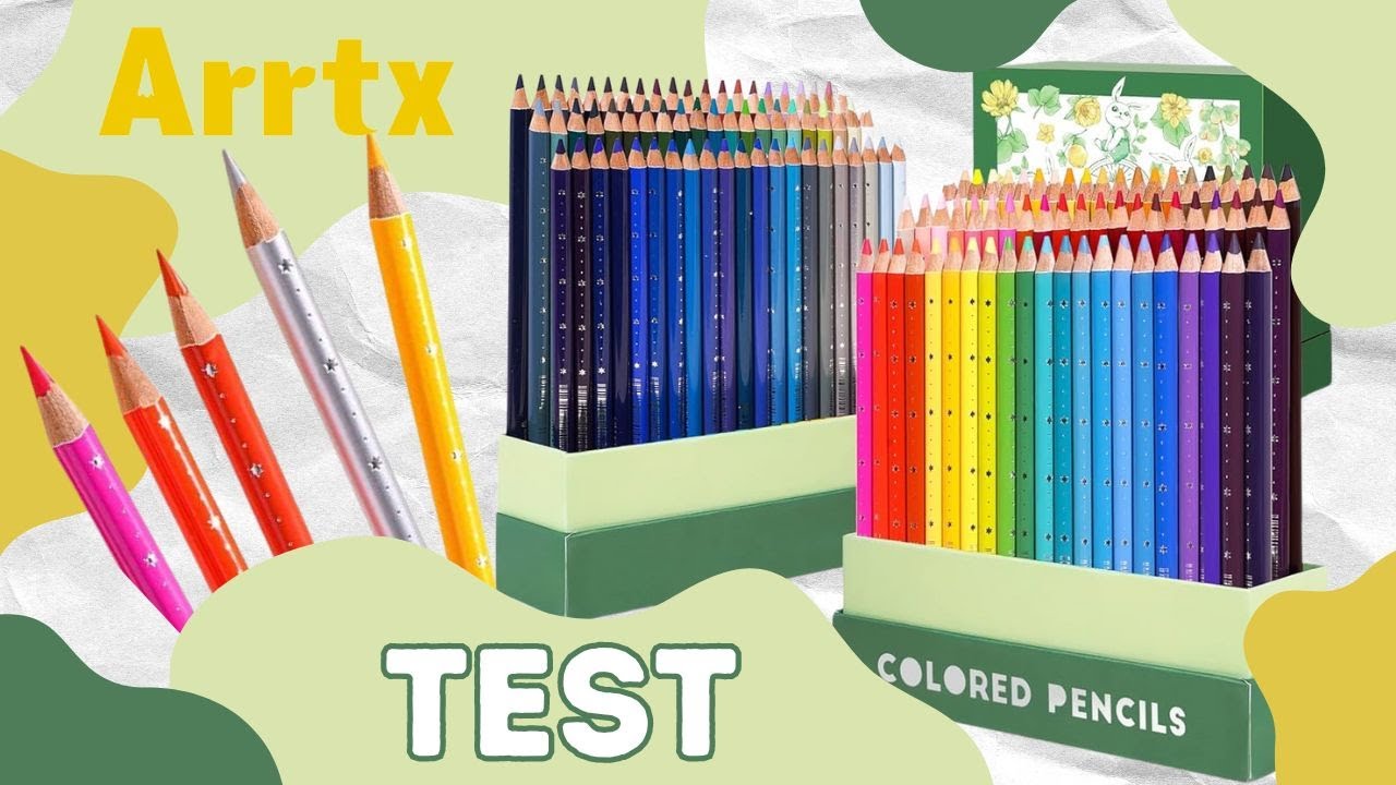 ARRTX - 126 crayons de couleur - TEST DE PRODUIT - YouTube
