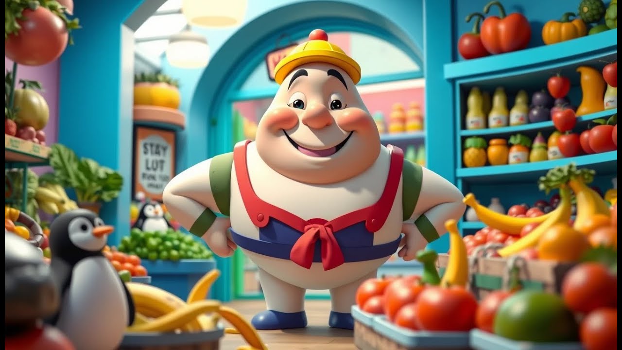 Humpty Dumpty Grocery Store Nursery Rhymes & Kids Songs - YouTube