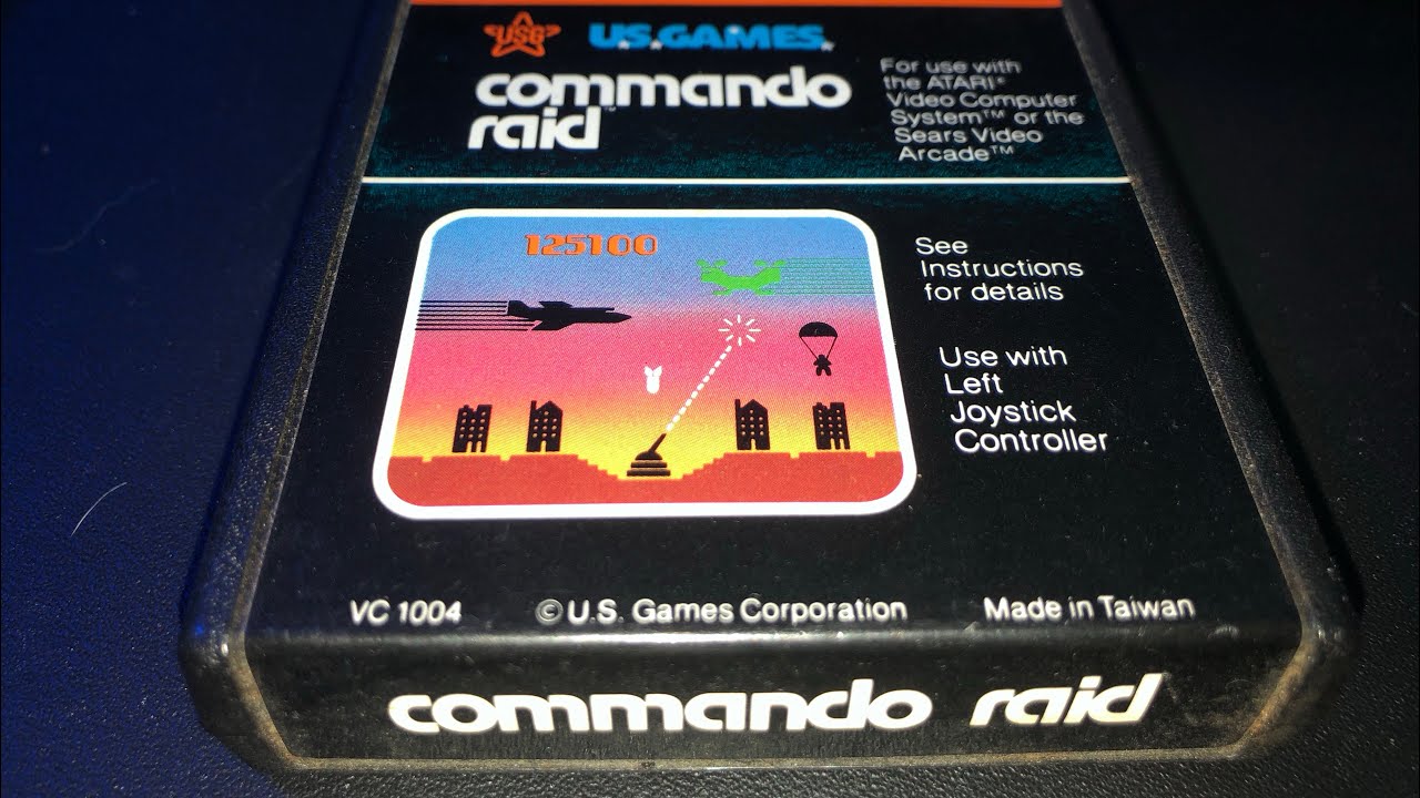 Commando Raid (1982) by U.S. Games on Atari 2600+ - YouTube