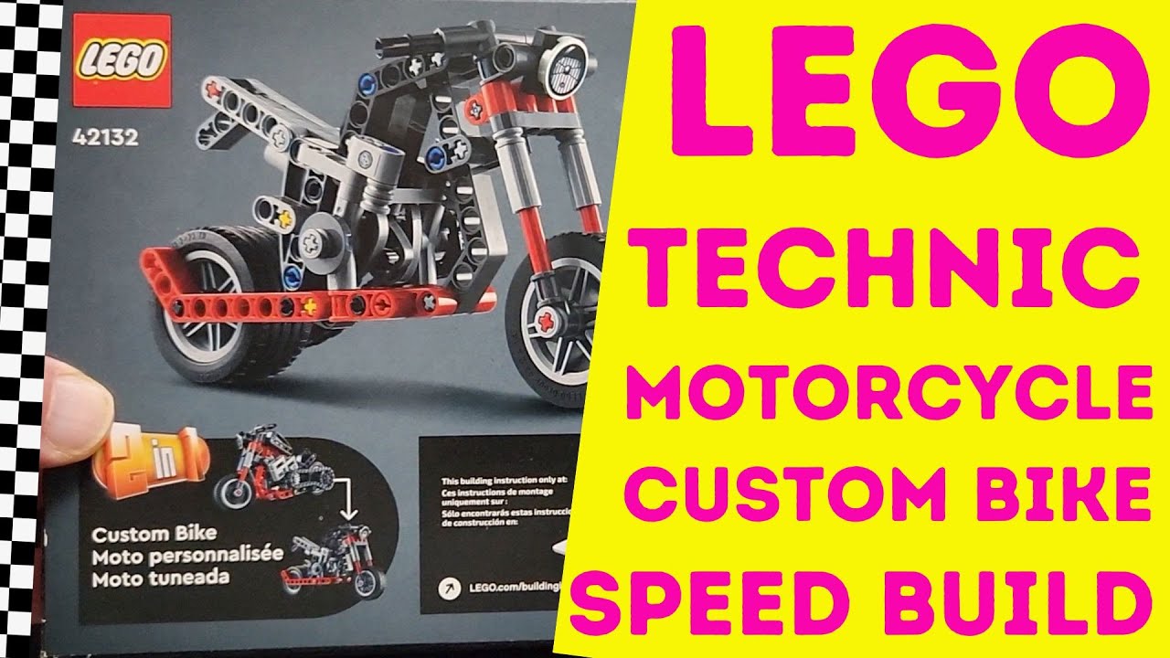 LEGO Technic Motorcycle Custom Bike Speed Build. Let's ride! Set #42132 ...
