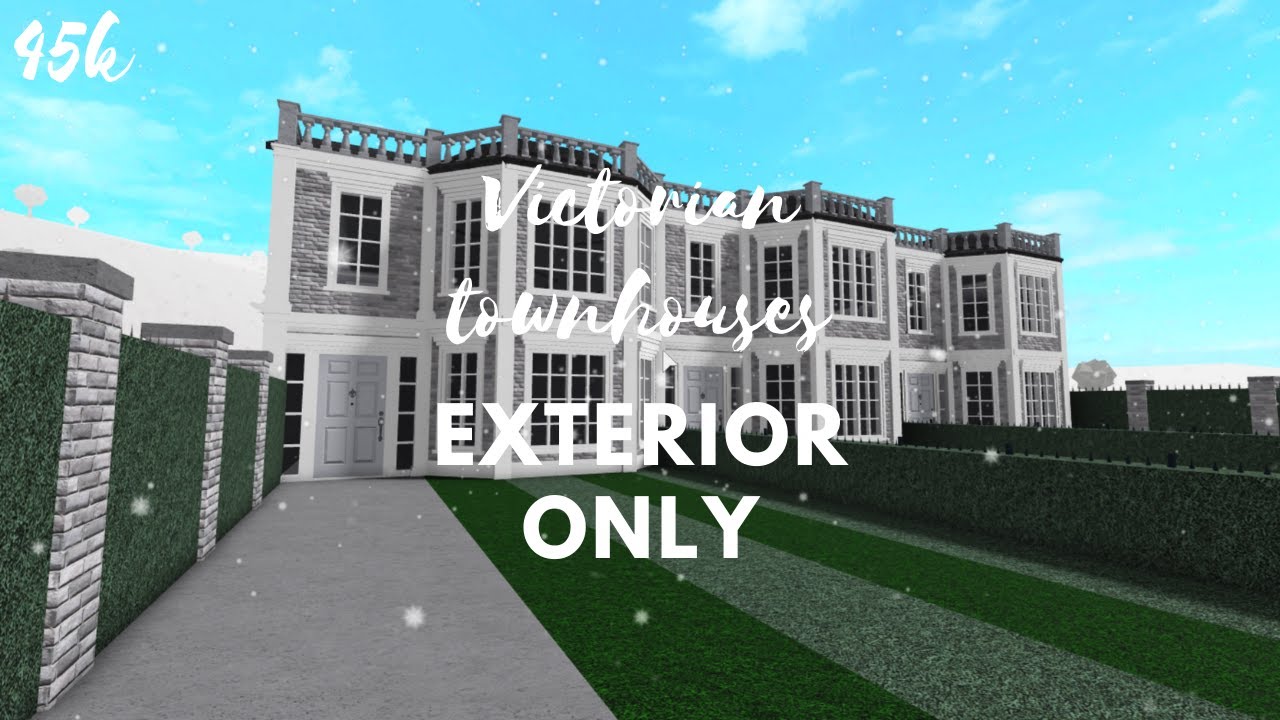 Victorian Townhouses | Roblox | Bloxburg: Speedbuild - YouTube