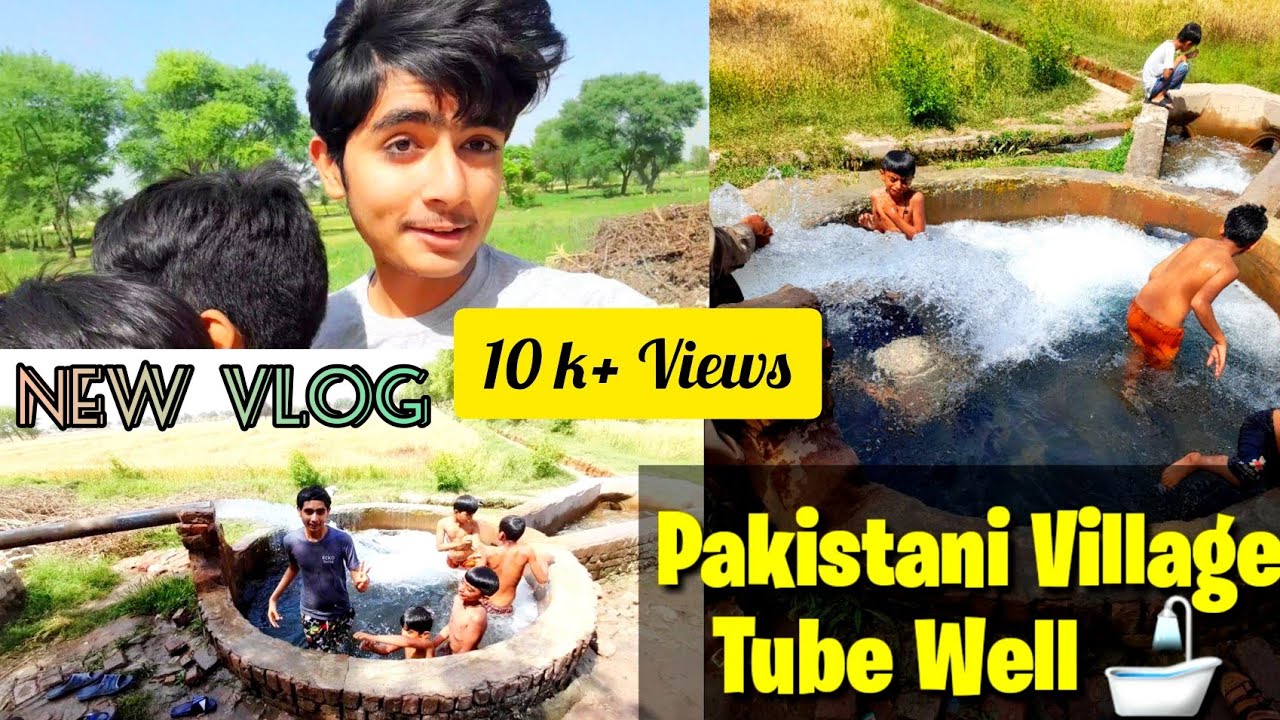 Pakistani 🇵🇰 Village Tubewell vlog || Eng Sub || Visit of Tube Well ...