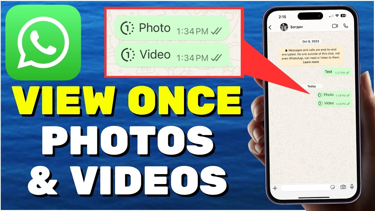 How to Send One Time View Pictures & Videos on WhatsApp | How to Send ...