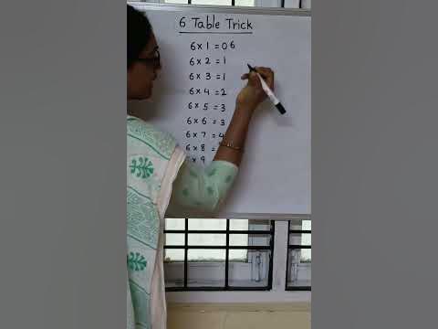 #6 table trick/#easy table tricks#multiplication by 6 table#yt shorts# ...