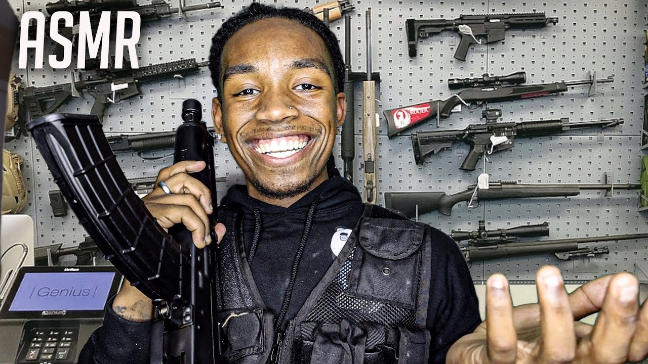 ASMR | **GUN SHOP ROLEPLAY ** For SLEEP And RELAXATION WHISPERS ...