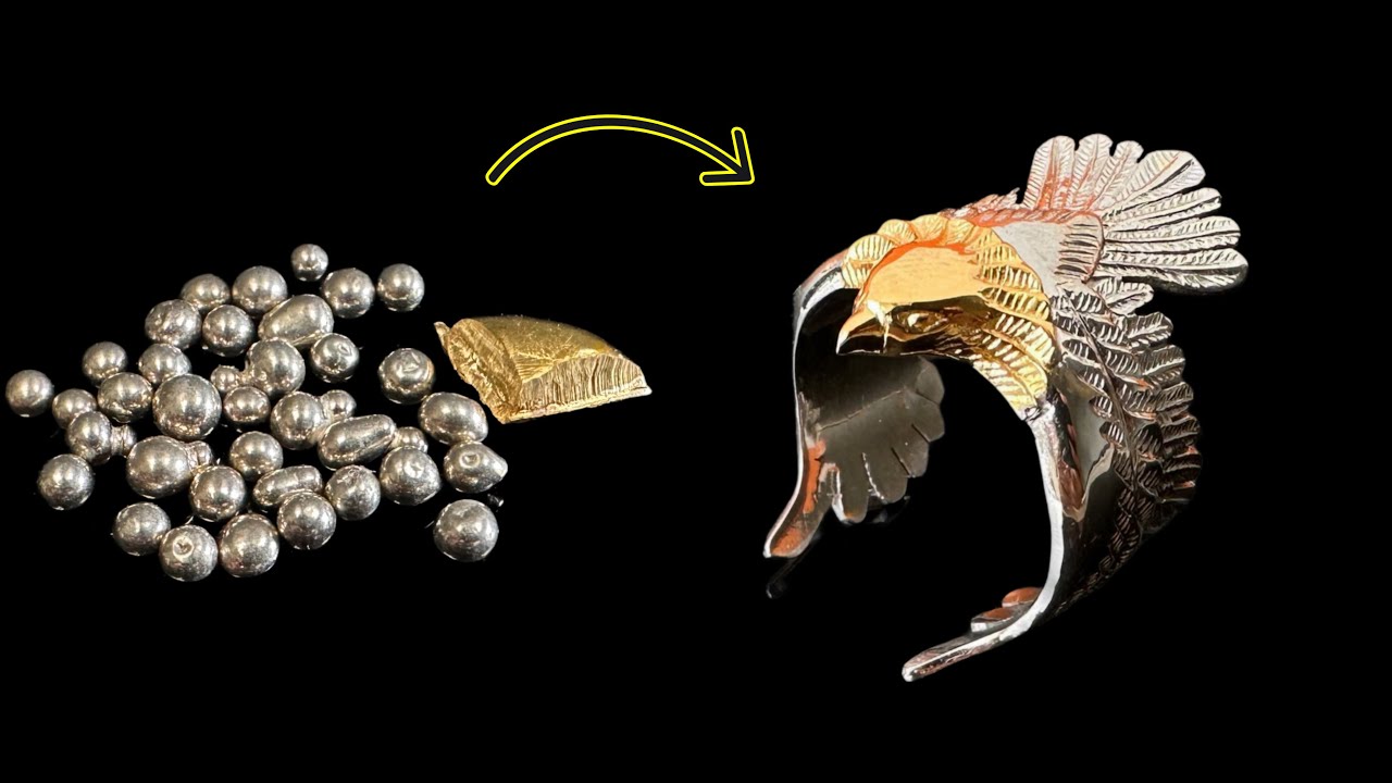 handmade eagle ring - how to make jewellery - YouTube