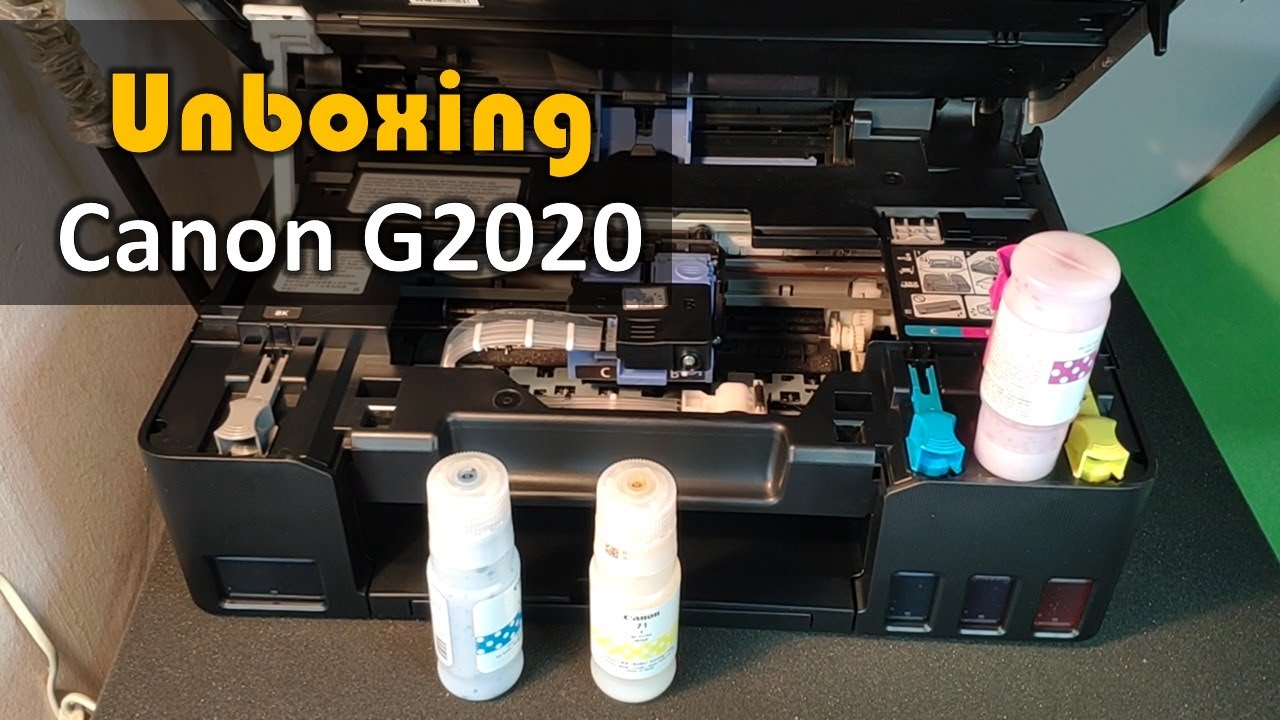Canon G2020 Inkjet Printer Unboxing - YouTube