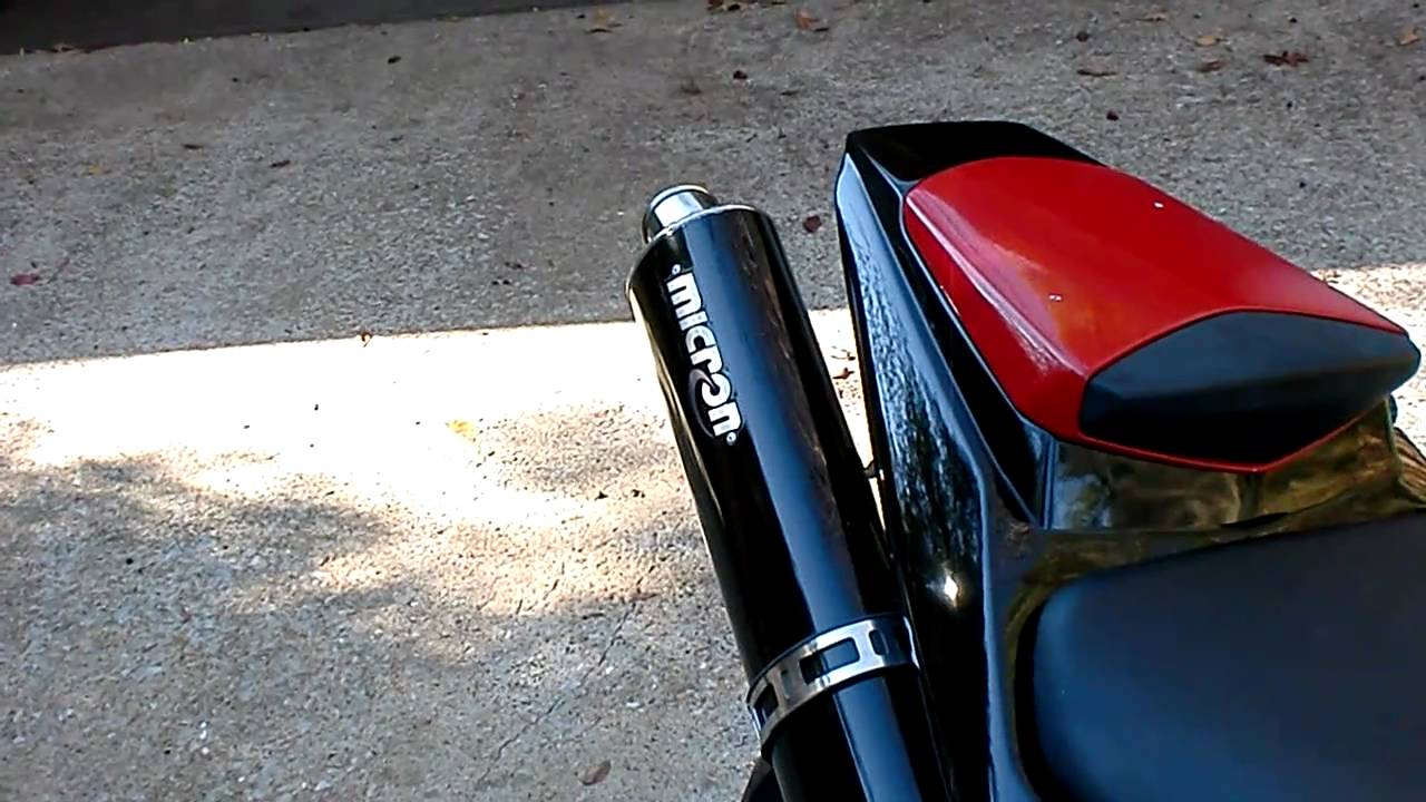 my 2004 yamaha R6 with micron high mount exhaust and blue LED strip ...