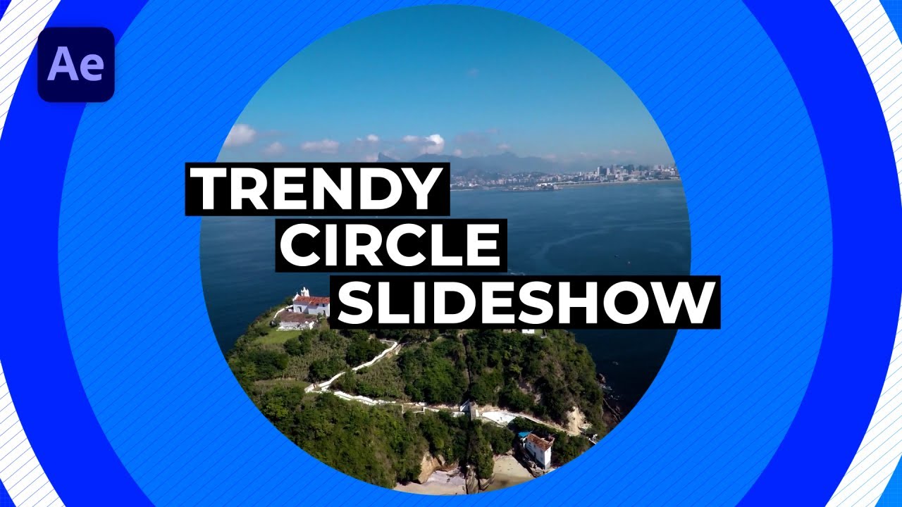TRENDY Circle Slideshow in After Effects - After Effects Tutorial - YouTube