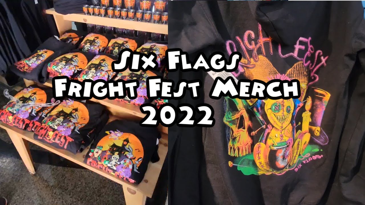 Six Flags Magic Mountain Fright Fest Merch 2022 - YouTube