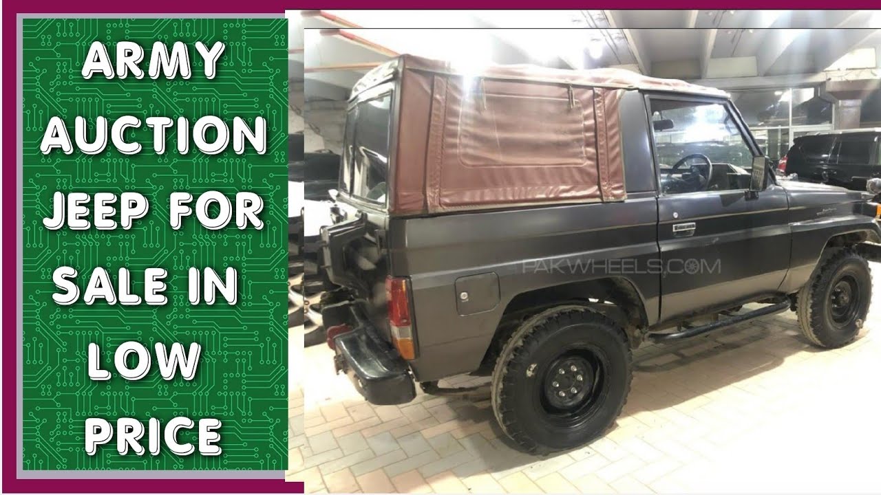 Toyota Land Cruiser RKR Army Auction Jeep For Sale In Pakistan ...