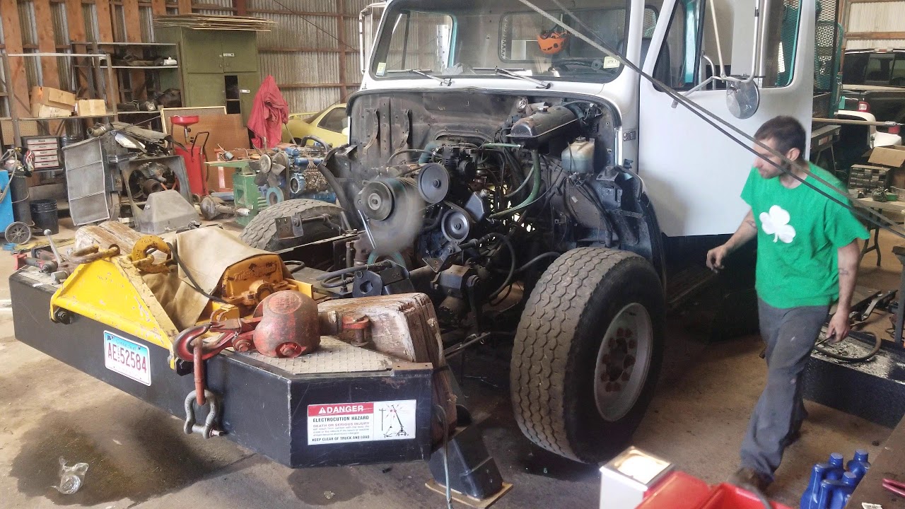 DT466 swap - YouTube