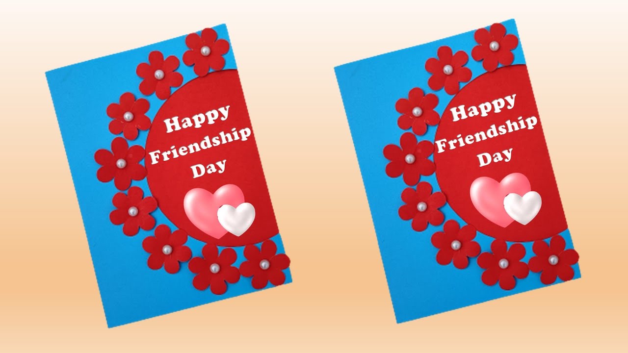 how to make friendship day card | Friendship day card for best friend ...