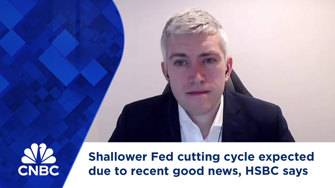 Shallower Fed cutting cycle expected due to recent good news, HSBC says ...