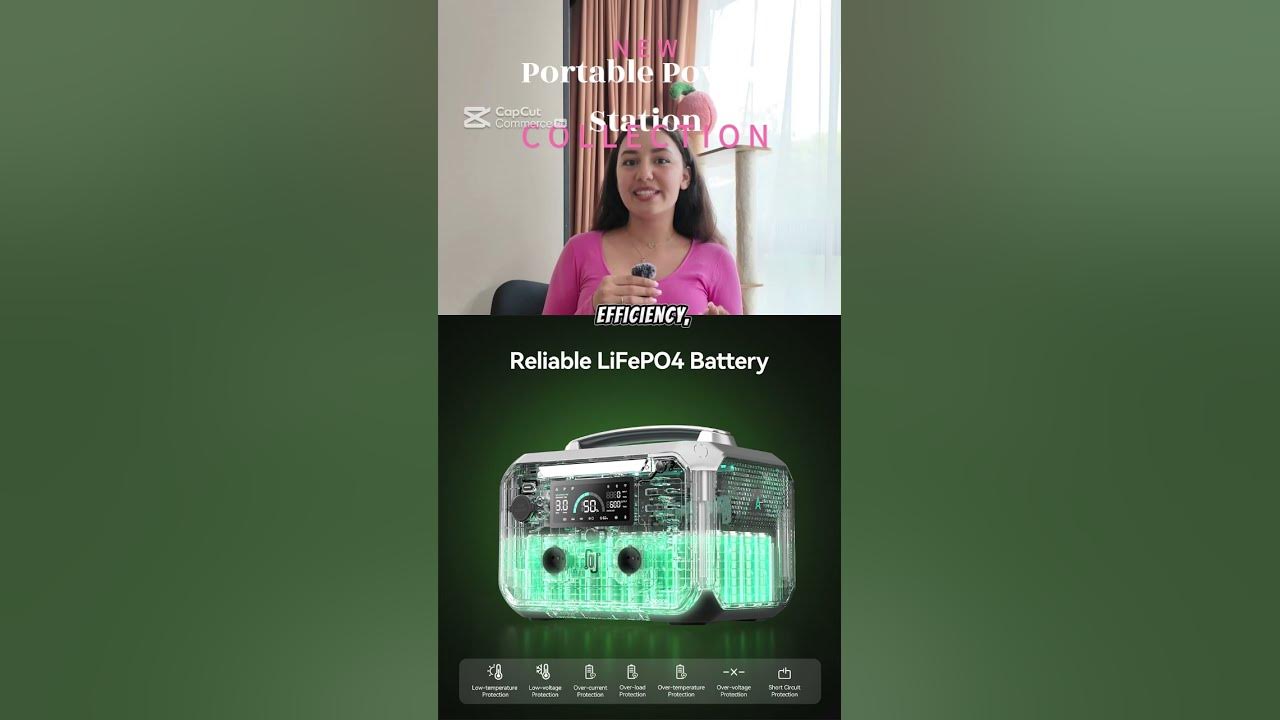 Ampace Andes 600 Pro Portable Power Station, 584Wh LiFePO4 Hybrid Battery, 600W(Surge 1800W) EU9 ...