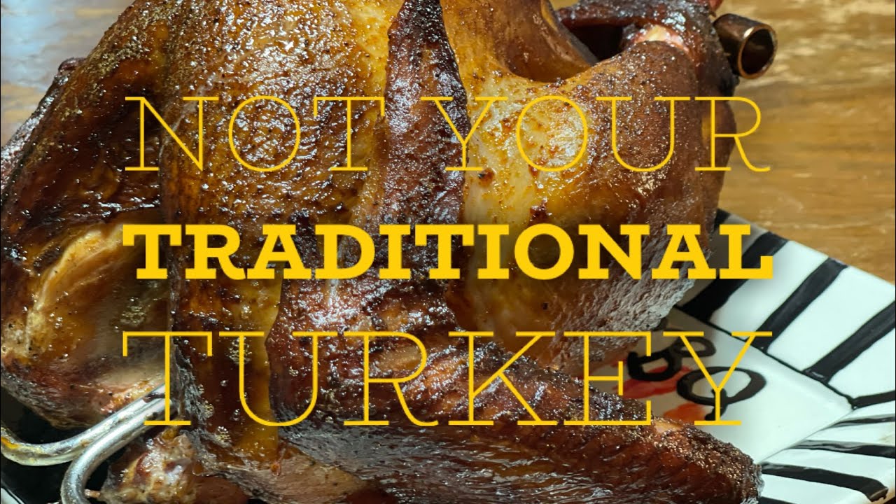 Hung Turkey on the Oklahoma Joe's Bronco. (Dream It Make It BBQ) - YouTube