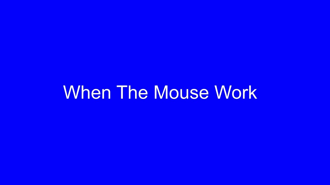 {Minitage / The Finals} - When The Mouse Work - YouTube