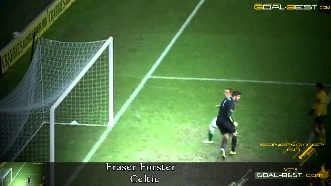 Big Save 2 ! Goal Keeper Fraser Forster Celtic VS Dundee United - YouTube