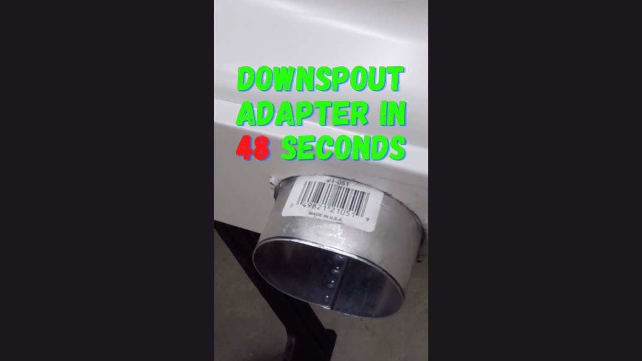 How to Install a Downspout Adapter DIY #Shorts - YouTube