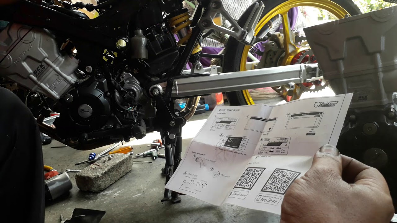 ECU SHOP FULL STAND NEXT RS150 - YouTube