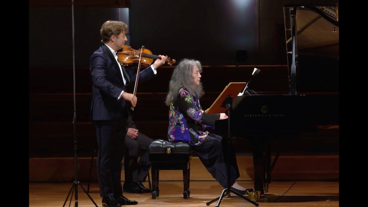 Martha Argerich Beethoven Sonata op 30 no 3 Renaud Capuçon violin - YouTube