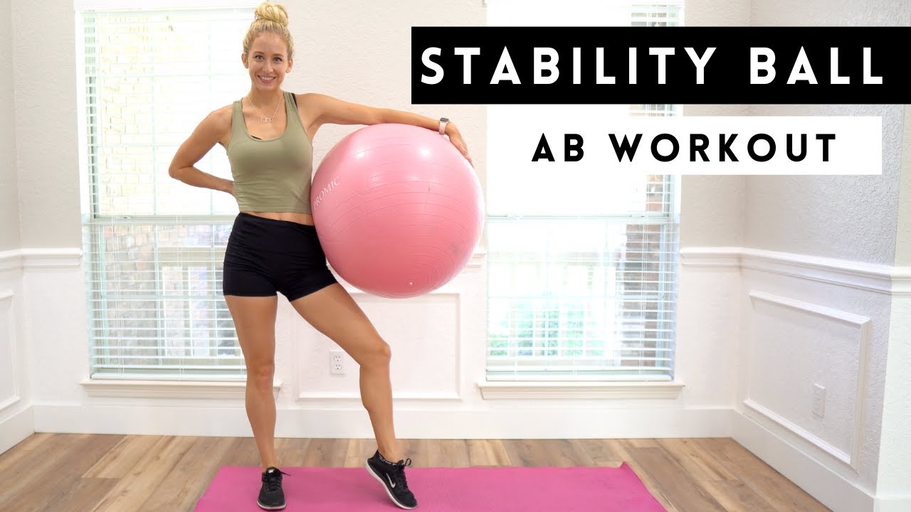 STABILITY BALL CORE WORKOUT | NO REPEAT MOVES | NO JUMPING - fitnessa ...