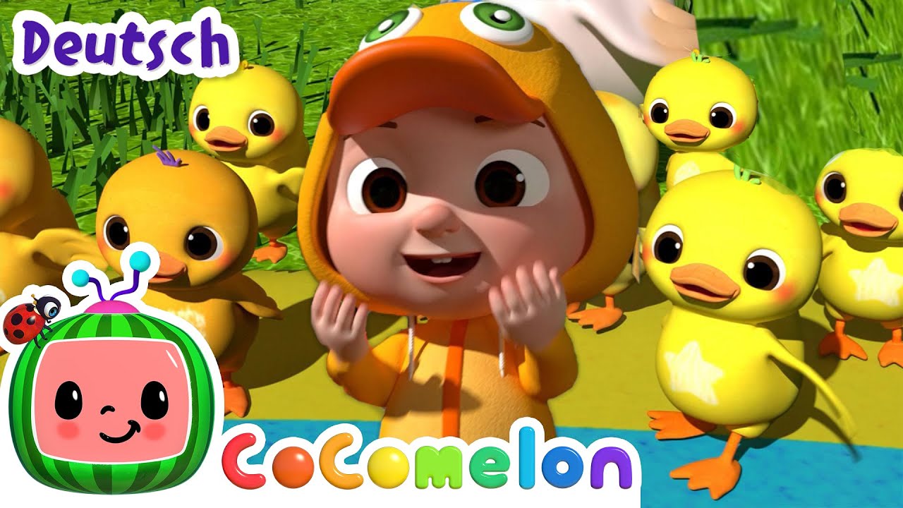 Zehn kleine Entchen | CoComelon Deutsch | Cartoons und Kinderlieder ...