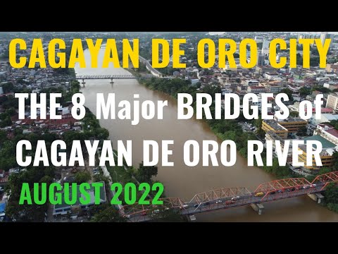 The 8 Major Bridges of Cagayan de Oro River | Downtown CDO Aerial View ...