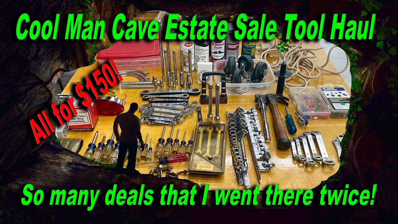 Man Cave Estate Sale Tool Haul - YouTube
