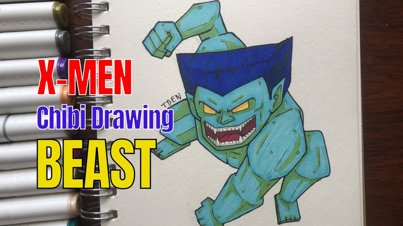 Can You Master Chibi X Men Beast Drawing in Just 10 Minutes - YouTube
