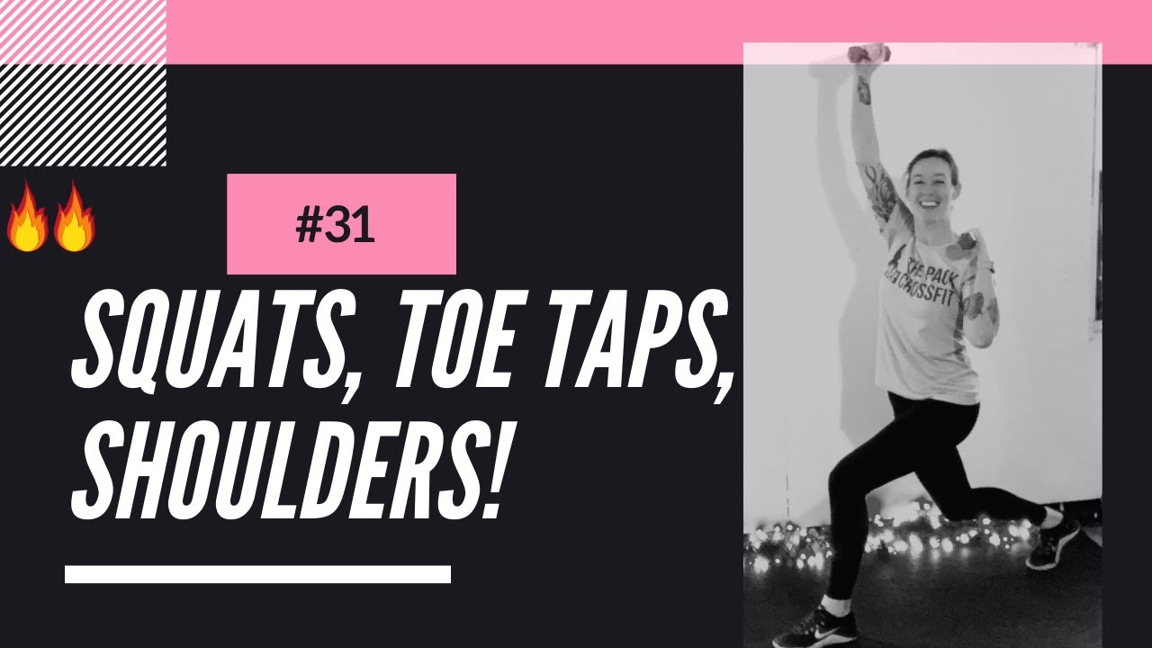 (31)INTERVALS of TAPS, SQUATS, PRESS || 12:00 workout || Butt, calves ...